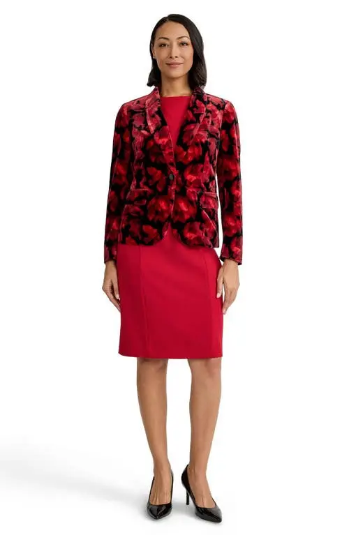 KASPER Shawl Collar One-button Blazer