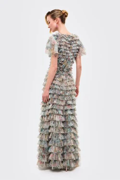 BEAUUT Ruffle Gown