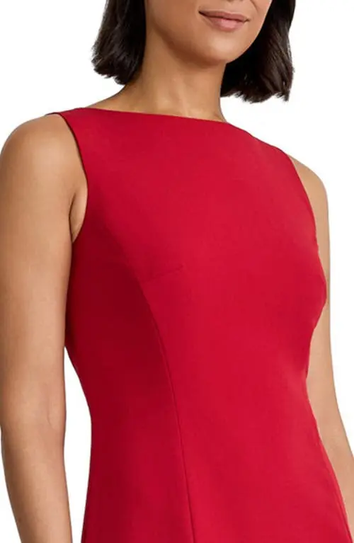 KASPER Sleeveless Bateau Neck Sheath Dress