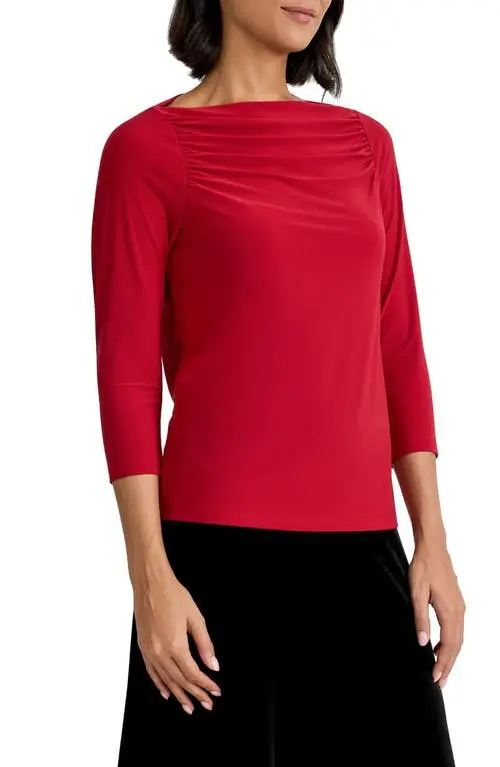 KASPER Cowl Neck Jersey Top