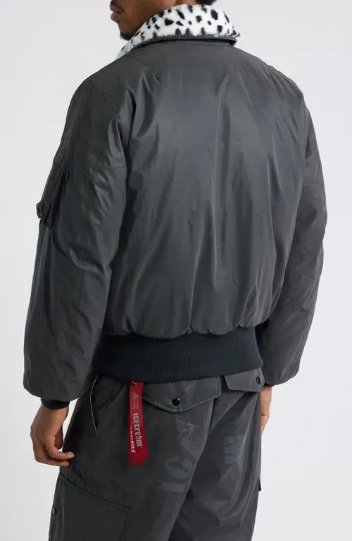 Alpha Industries Reversible Bomber Jacket With Removable Faux Fur Collar