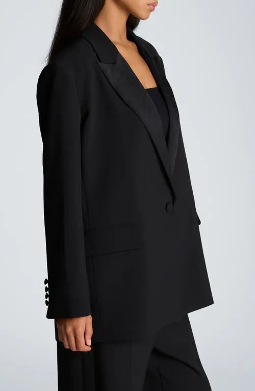 KENNETH COLE COLLECTION Contrast Peak Lapel Boyfriend Blazer