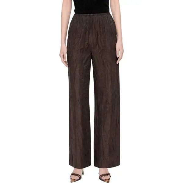 NOCTURNE Straight Leg Trousers - Brown