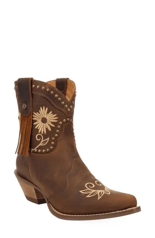 DINGO Country Cute Leather Bootie - Brown