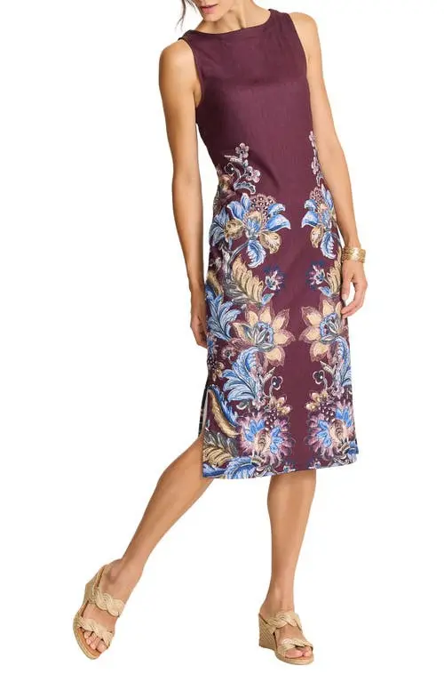 Tommy Bahama Darcy Mesa Shores Bateau Neck Midi Dress