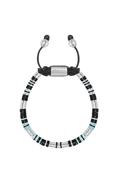 NIALAYA JEWELRY Eclipse Disc Bracelet - Blue