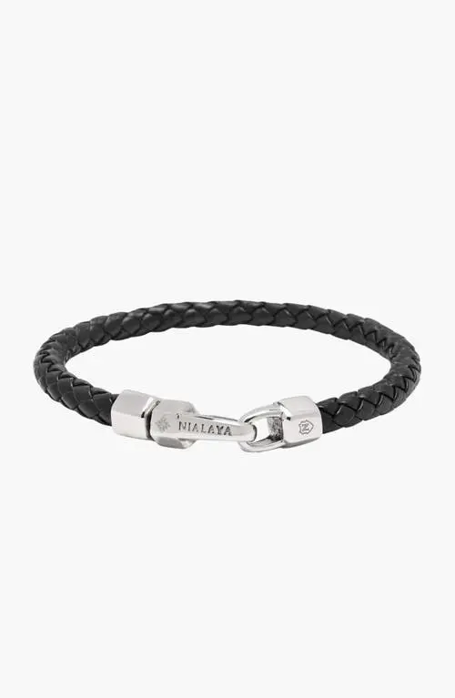 NIALAYA JEWELRY Braided Leather Bracelet