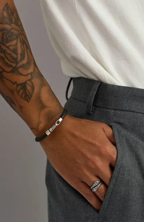 NIALAYA JEWELRY Braided Leather Bracelet