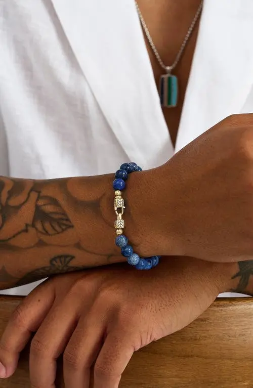 NIALAYA JEWELRY Dumortierite Healing Bracelet With Lock