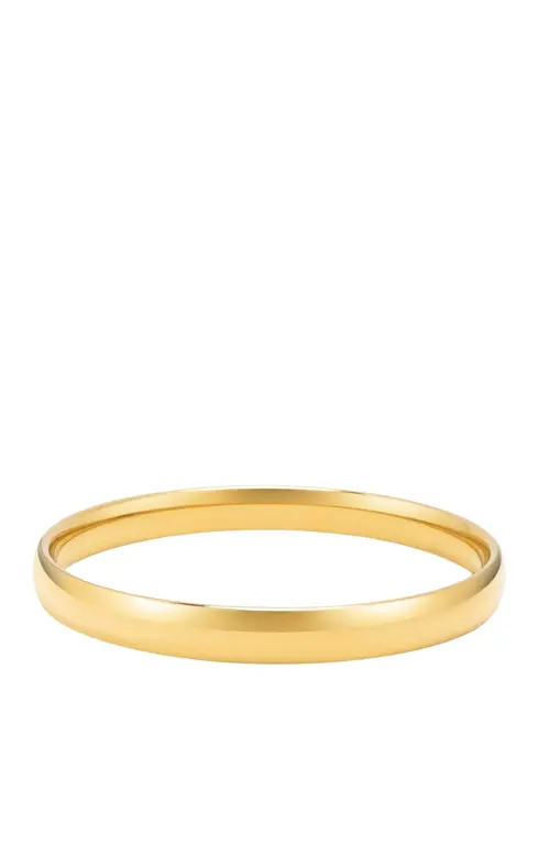 NIALAYA JEWELRY Classic Round Bangle - Gold