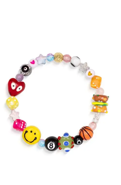 NIALAYA JEWELRY Happy Life Beaded Bracelet - Multicolor