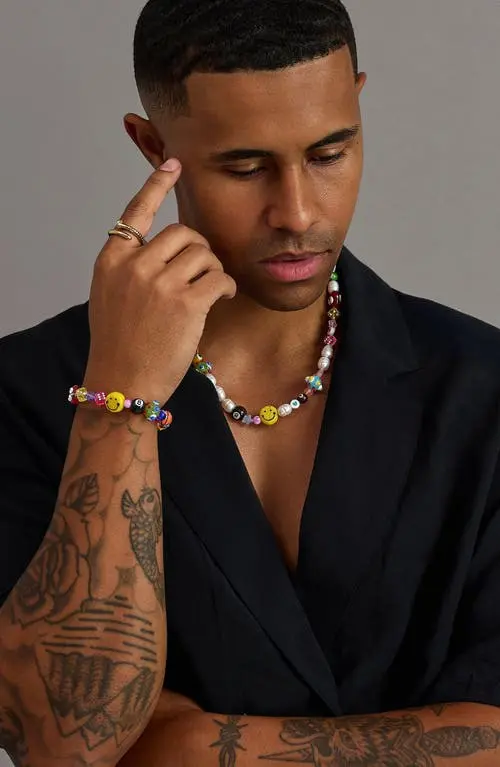 NIALAYA JEWELRY Happy Life Beaded Bracelet