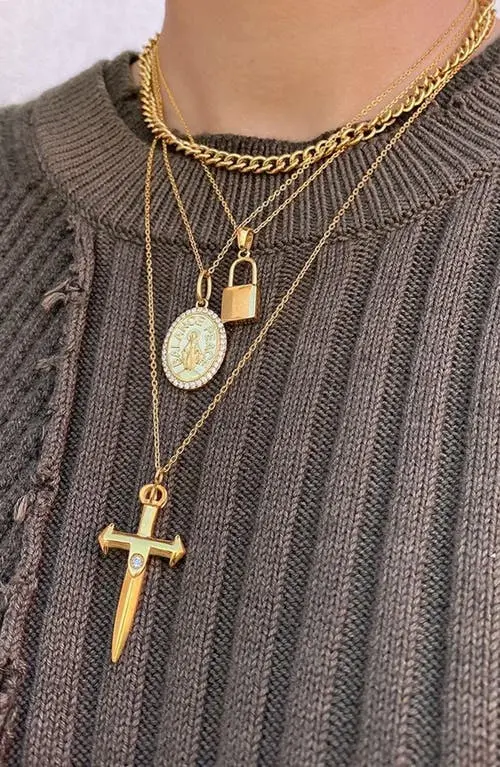 NIALAYA JEWELRY Skyfall Sword Necklace
