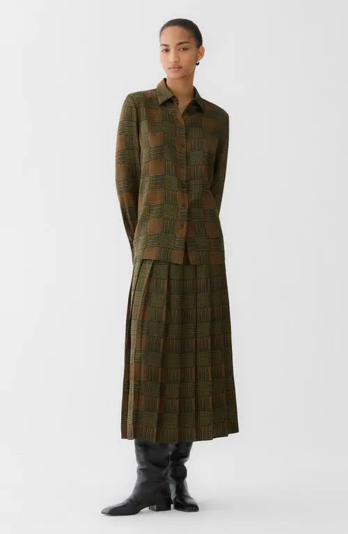 Lafayette 148 New York Scottie Silk Shirt
