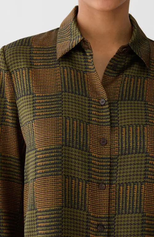 Lafayette 148 New York Scottie Silk Shirt
