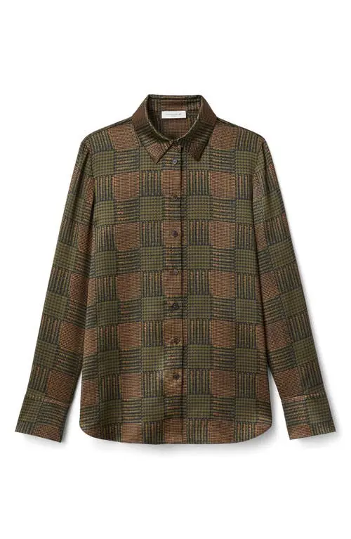Lafayette 148 New York Scottie Silk Shirt