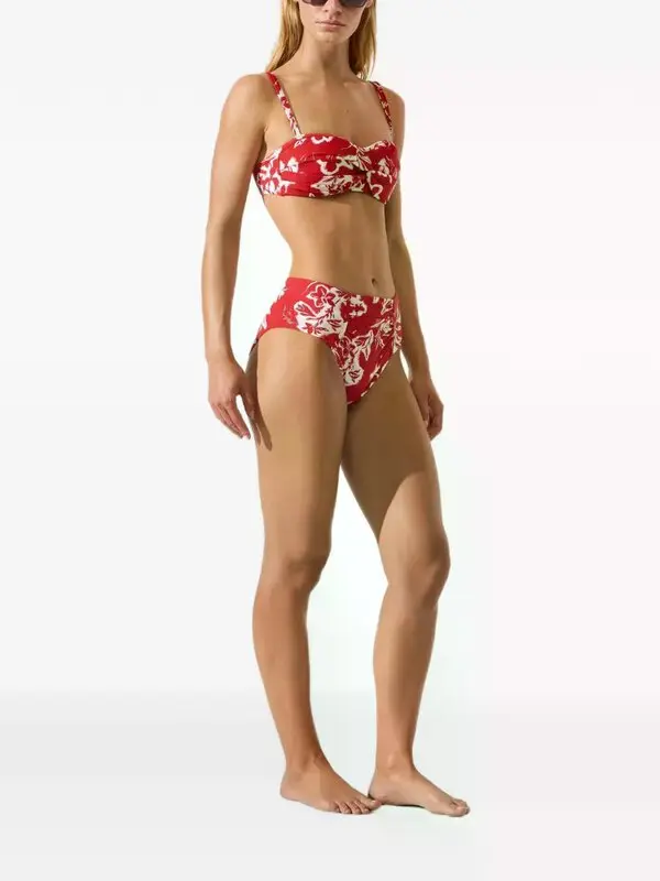Karl Lagerfeld Signature Twist-front Bikini Top