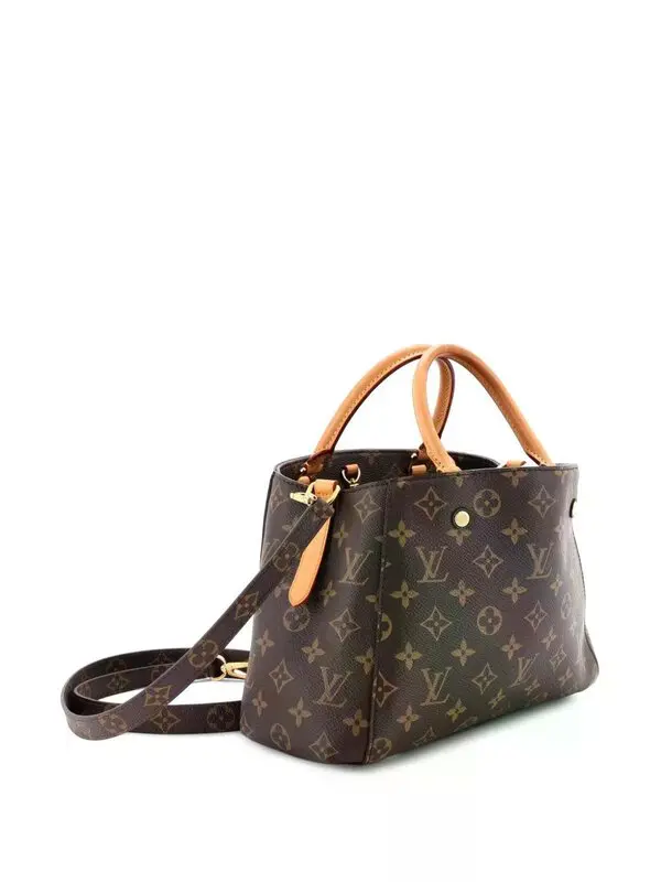 LOUIS VUITTON Montaigne Handbag Monogram Canvas Bb Satchel - Brown