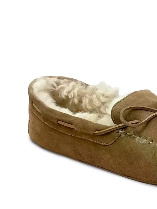 THE ROW Lucca Slippers - Brown