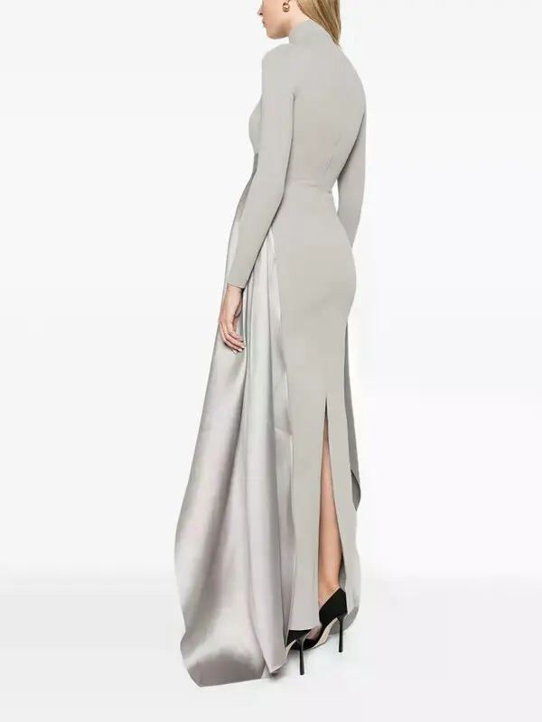 Solace London The Olivia Maxi Dress In Pewter