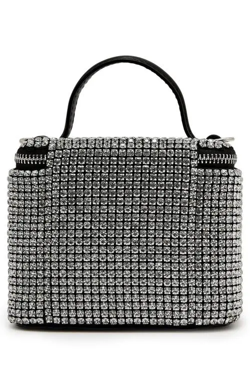 REISS Nova Crystal Embellished Box Clutch