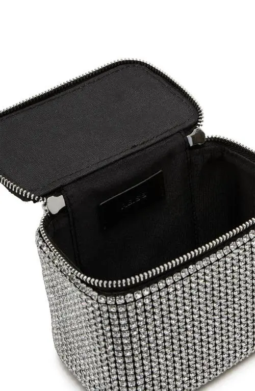 REISS Nova Crystal Embellished Box Clutch