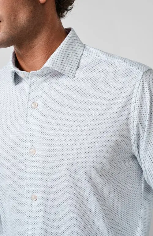 David Donahue Neat Knit Sport Shirt