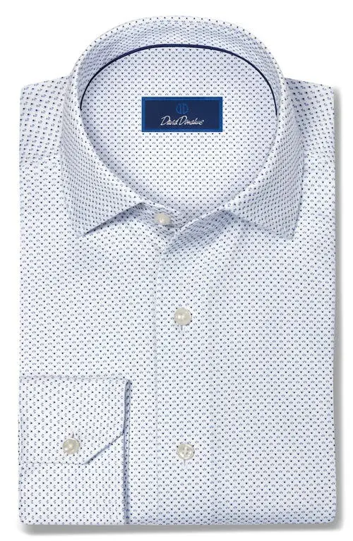 David Donahue Neat Knit Sport Shirt