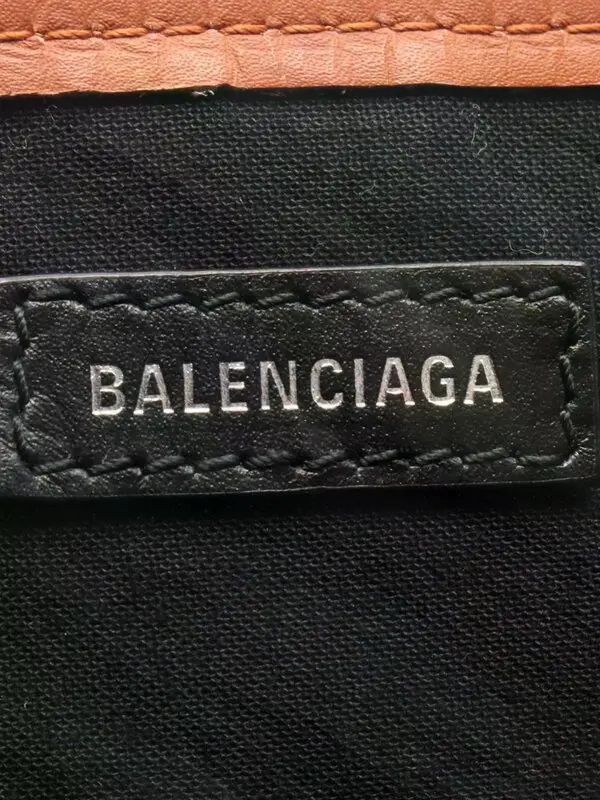Balenciaga 2000-2026 Navy Cabas S Canvas Tote Bag