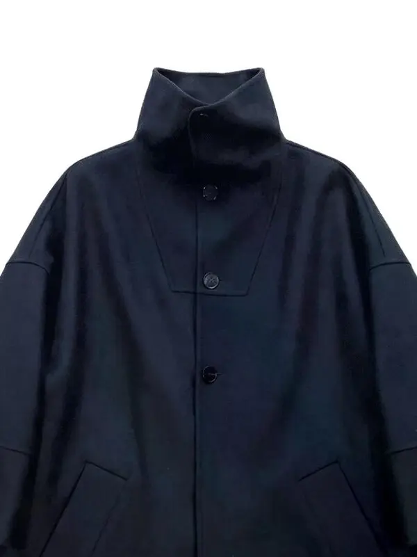 AIN AMOR High-neck Three-quarter-sleeve Coat