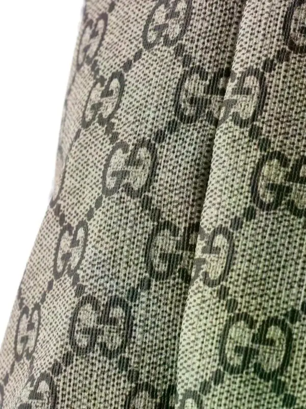 Gucci Drawstring Printed Gg Coated Canvas Large Backpack