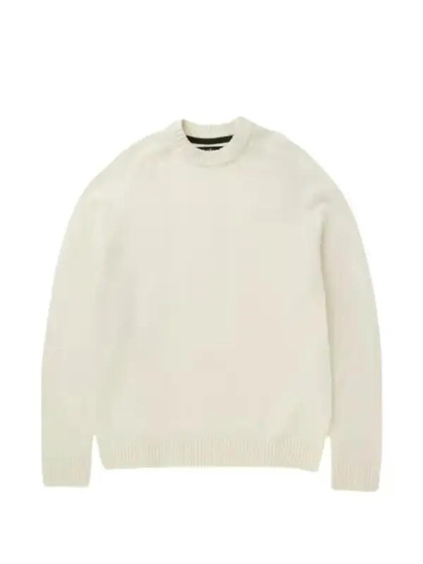 Barbour Newtown Logo-embroidered Sweater - Neutrals