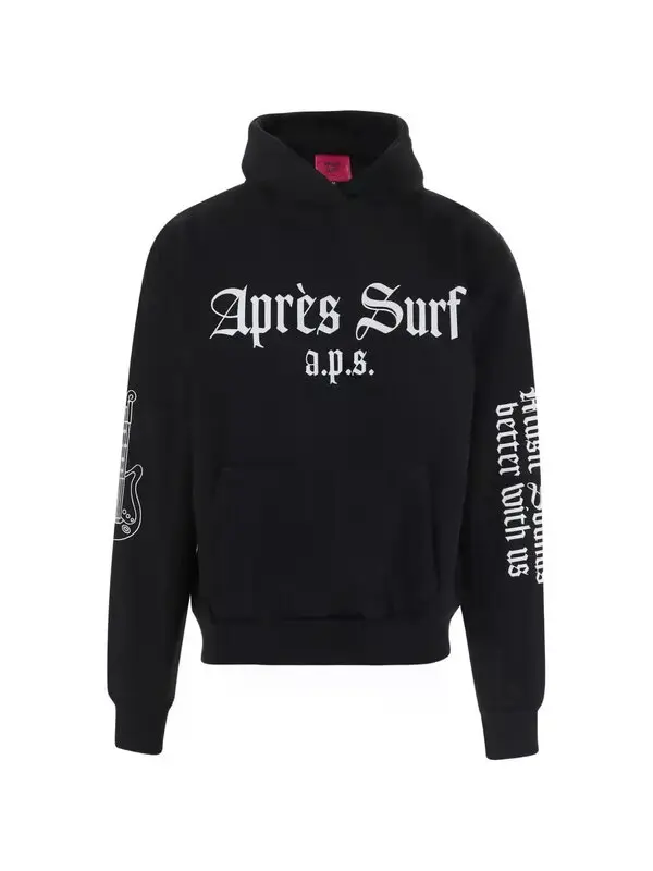 APRES SURF Logo-print Bandana-pattern Hoodie