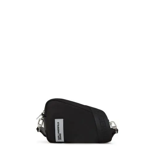 Karl Lagerfeld Padded Nylon East-west Crossbody Bag - Black