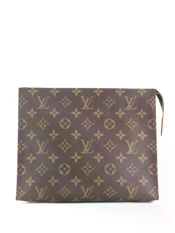 LOUIS VUITTON Toiletry Pouch Monogram Canvas 26 Clutch Bag - Brown