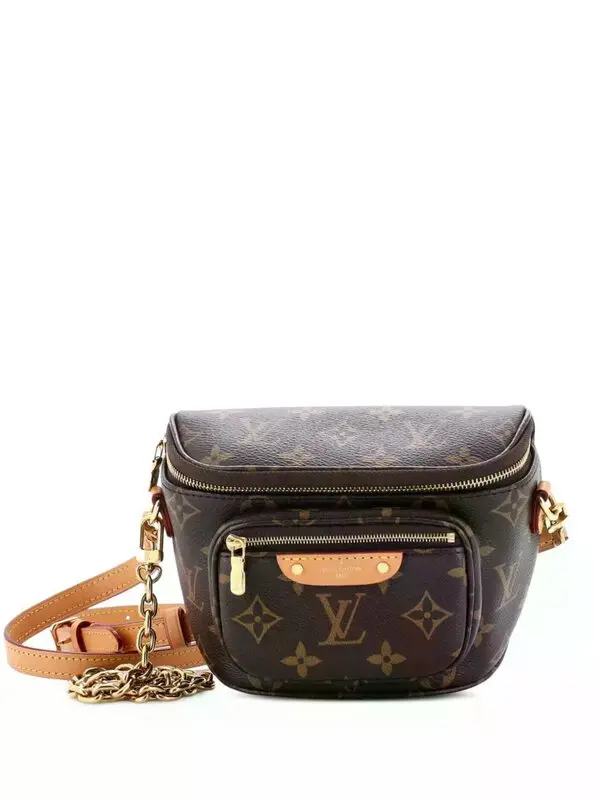 LOUIS VUITTON Bum Bag Monogram Canvas Mini Belt Bag - Brown