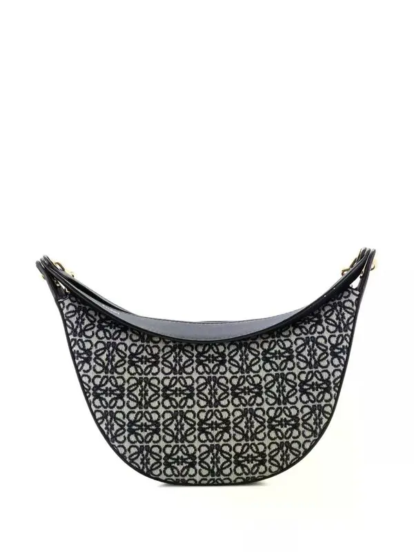 Loewe Luna Hobo Anagram Jacquard Small Shoulder Bag - Blue