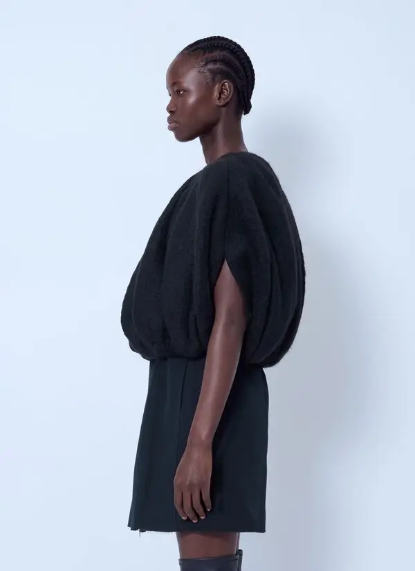 Rick Owens Temple Bubble Cropped Top