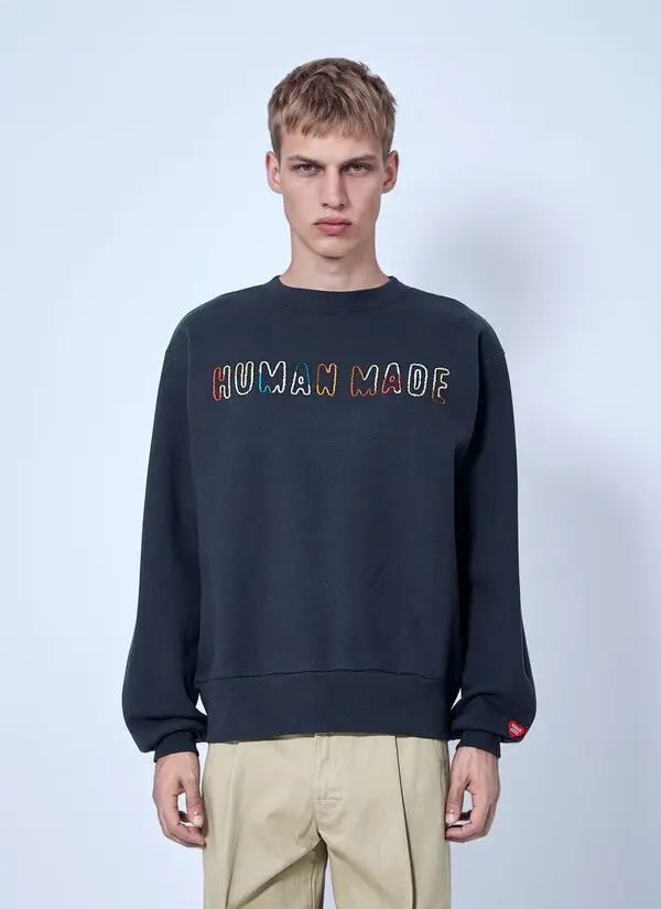 HUMAN MADE Embroidered Sweatshirt - Navy