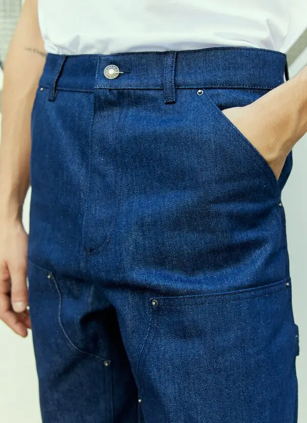 SKY HIGH FARM WORKWEAR Double Denim Knee Work Pants