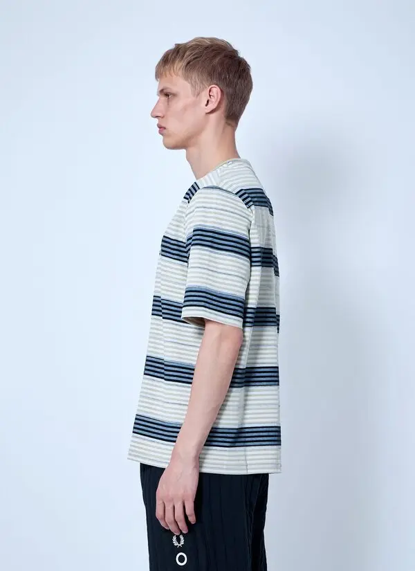 FRED PERRY X CRAIG GREEN Striped Overprint T-shirt