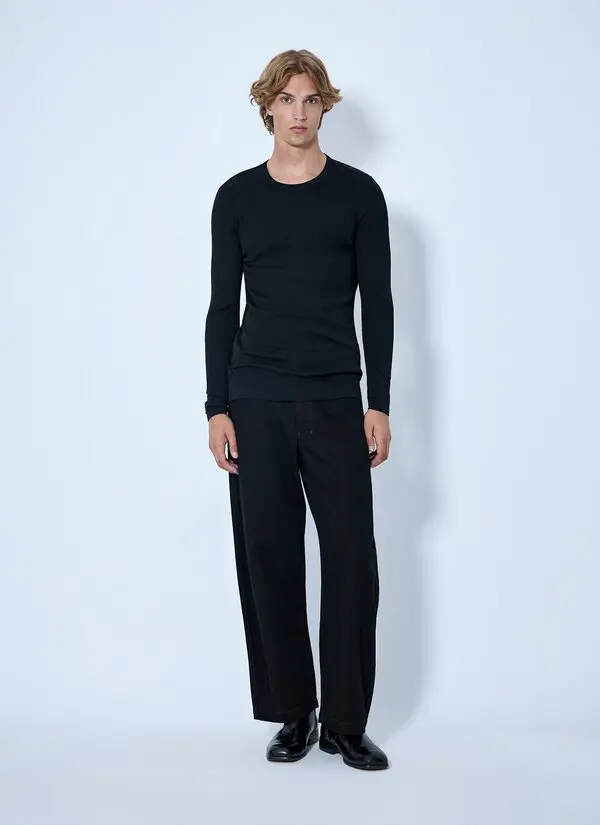 LEMAIRE Long Sleeve Ribbed Tee