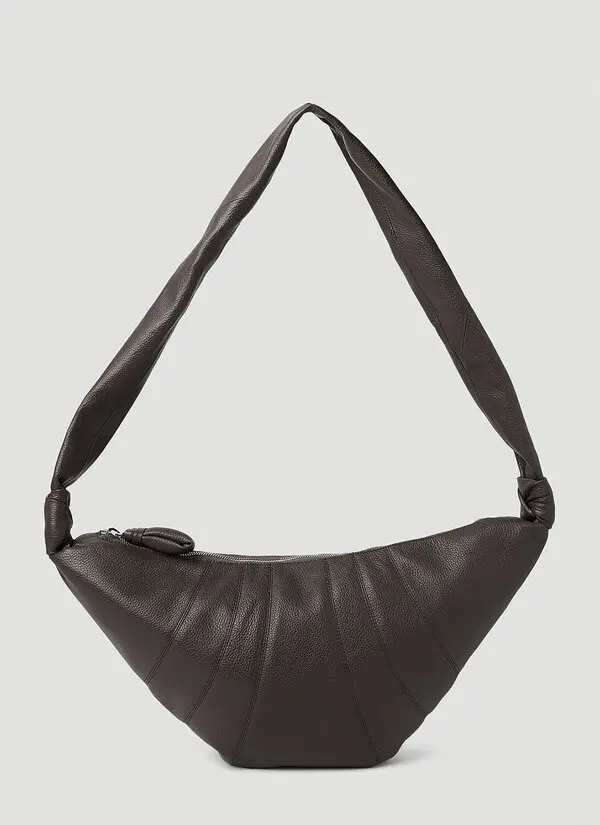 LEMAIRE Medium Croissant Crossbody Bag - Brown