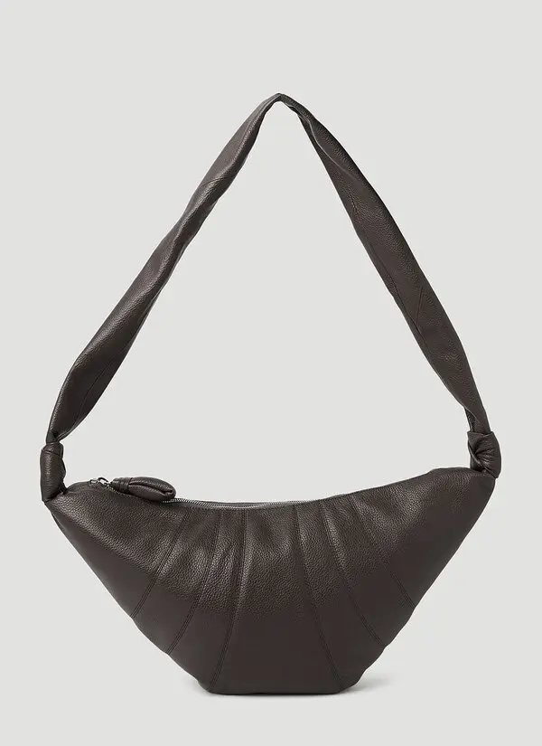 LEMAIRE Medium Croissant Crossbody Bag - Brown
