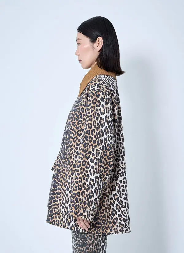 GANNI Printed Canvas Jacket