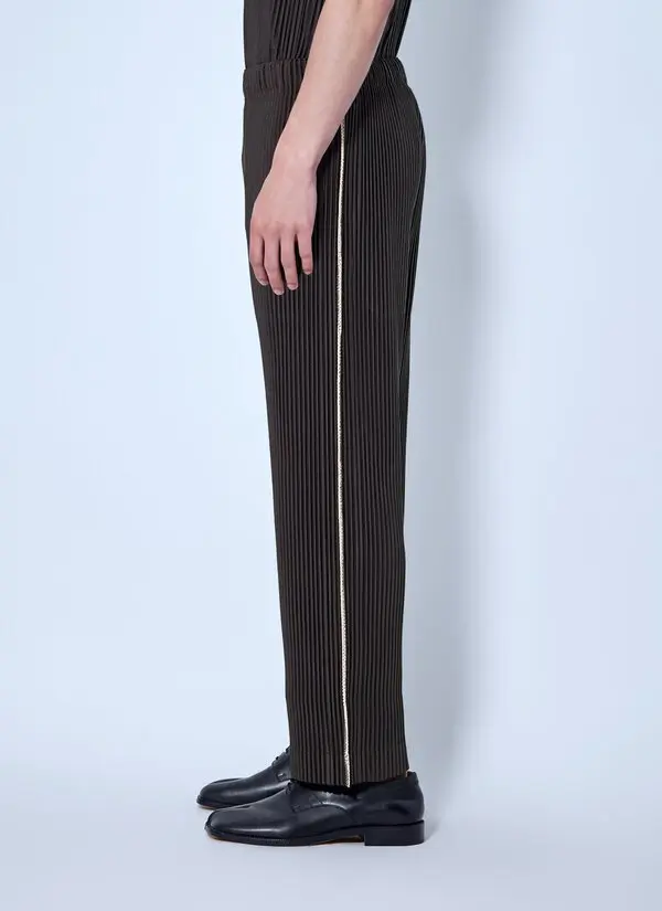 Issey Miyake Embroidery Stripes Pants