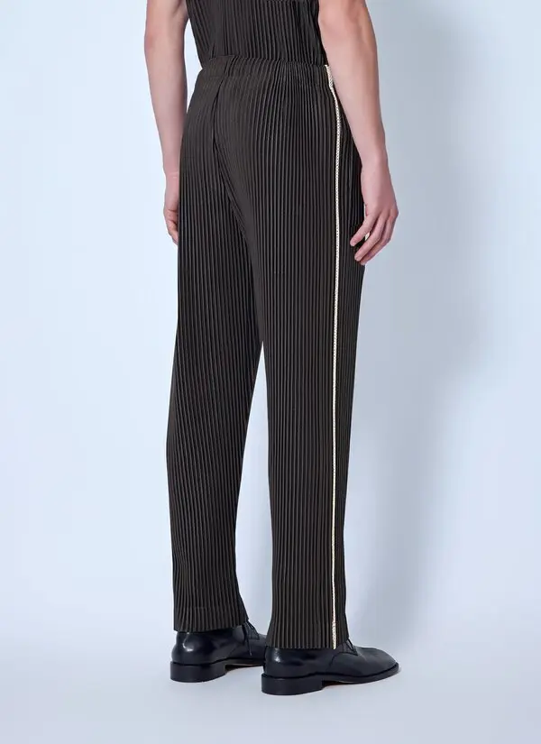 Issey Miyake Embroidery Stripes Pants