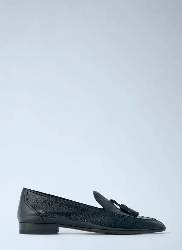 THE ROW Caden Loafers - Black