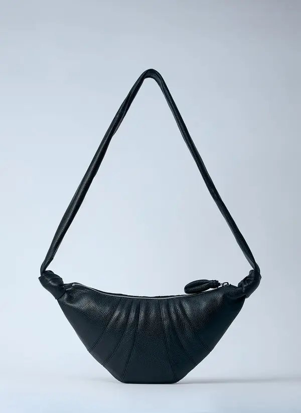 LEMAIRE Small Croissant Shoulder Bag - Black