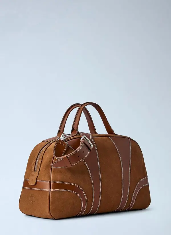 Dries Van Noten Suede Duffle Bag